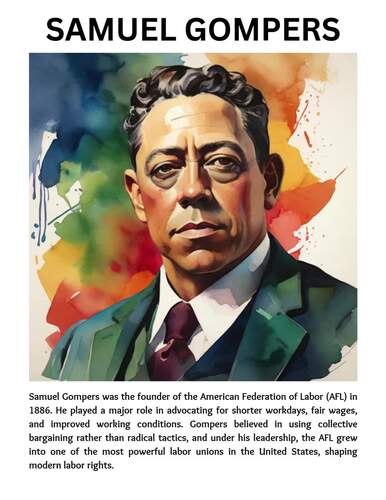 Set of 20 Posters Of The Most Famous Labor Leaders in History | Labor ...