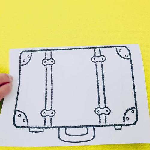 Foldable Luggage craft printable by camilla studio | TPT