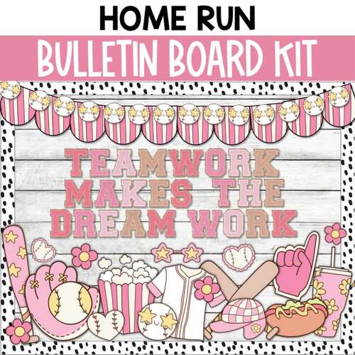 Baseball Bulletin Board Kit / Sports Bulletin Board / Team Spirit