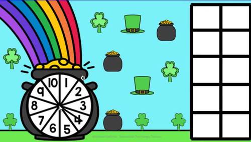 St. Patrick's Day Counting with 10 Frame - SMART Board Activity!
