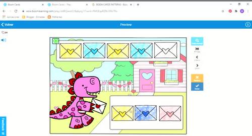 BOOM CARDS San Valentín: PATRONES | Valentine's Patterns in Spanish