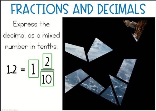 Converting Fractions and Decimals Boom Cards - 4th Grade Digital ...
