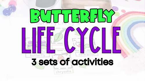 Butterfly Life Cycle Bundle by Beyond the Playroom | TPT