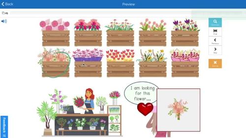 Flower Shopping for Special Education Life Skills Interactive Boom Cards