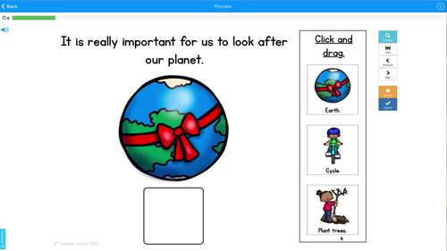 Earth Day Going Green | Boom Cards Distance Learning by Teaching Autism