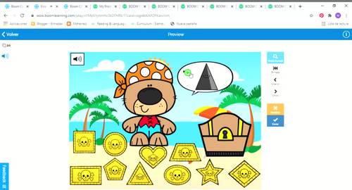 BOOM CARDS verano: FIGURAS GEOMÉTRICAS- Summer Shapes Distance Learning