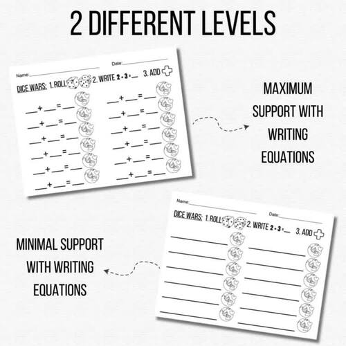 Dice Wars: Earth Day Add and Compare Math Game by Lifting Up Leaders