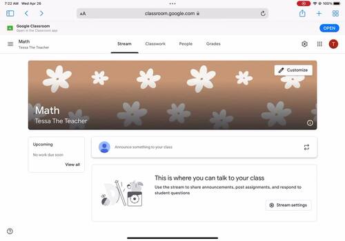 ANIMATED Google Classroom Header Banner GIF Boho Daisy Flowers | TPT