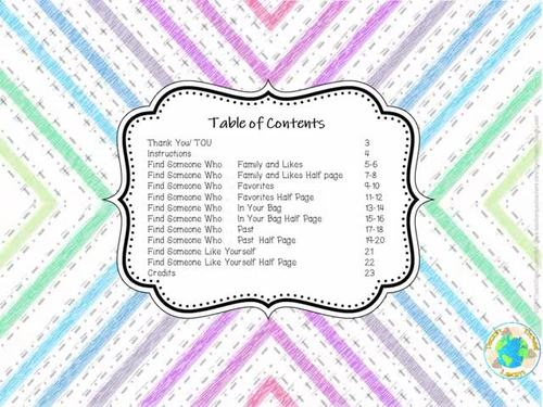 Find Someone Who. . . Beginner ESL Icebreaker BINGO Speaking Activity