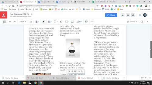 Middle School Science Informational Text Reading & Writing Bundle