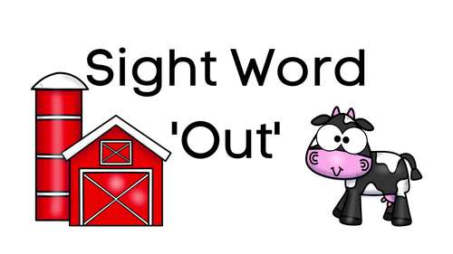 Sight Word 'Out', Animals on the Farm, Video and SLIDES | TpT