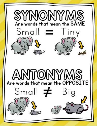 Synonyms and Antonyms (Special Education) by Teaching's Fun | TPT