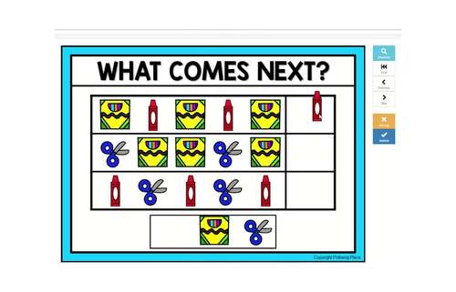 Back to School Making Patterns Boom Cards | Distance Learning by ...