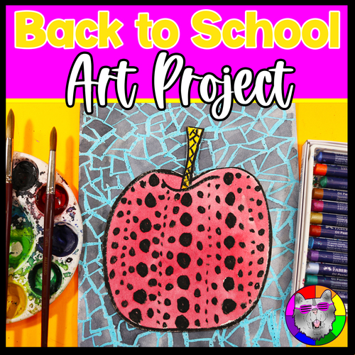 Back to School Apple Art Project Yayoi Kusama Art Lesson Art Activity BTS