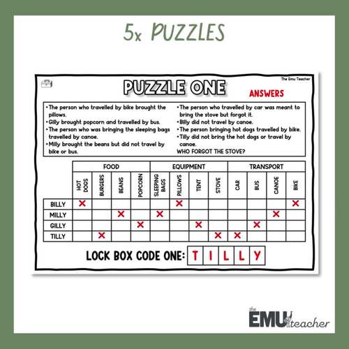 Year 5 & 6 Community & Team Building Escape Room Back To School Volume Two