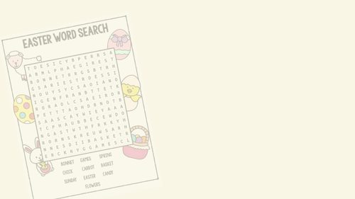 Easter Word Search Puzzle by Save Our Sundays | TPT
