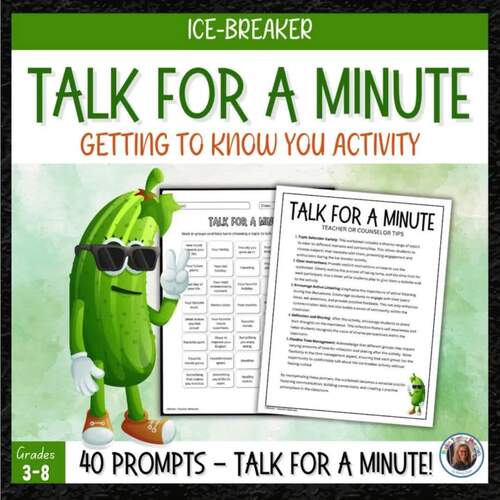 Icebreaker - Talk for a Minute | Getting to Know You Ice Breaker Activity