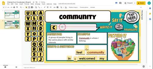 Interactive Word Work Google Slides [Digital Daily 5] by MrsParkShine
