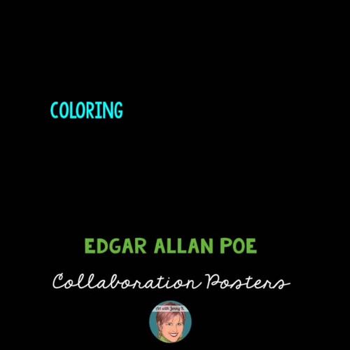 Edgar Allan Poe Collaboration Poster | Great for National Poetry Month