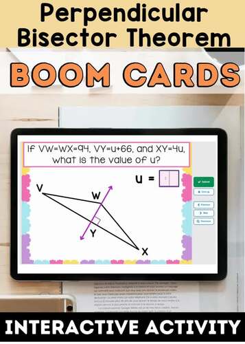 Perpendicular Bisector Theorem | Geometry Distance Relationships | Boom ...