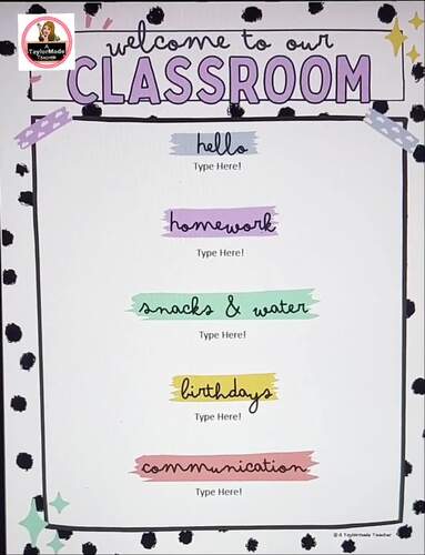 Welcome to Our Class Template Letter | Meet the Teacher Newsletter ...