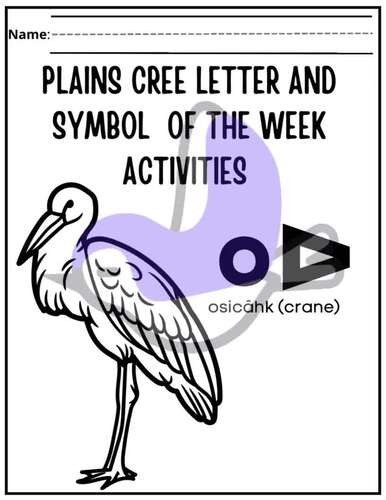 Plains Cree Alphabet Letter "o and ᐅ" Worksheets No Prep | TPT