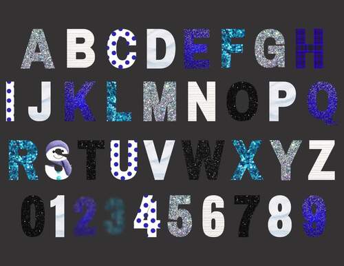 Winter-Themed Bulletin Board Alphabet and Numbers by Megan and the Middles