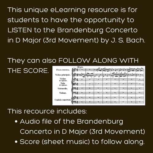 GCSE MUSIC Brandenburg Concerto in D Major (Mt. 3) Bach Edexcel Area of ...