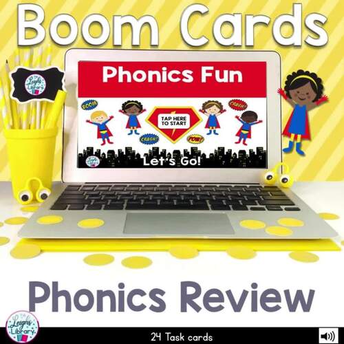 Boom Cards™ Superheroes Phonics Review by Leigh's Library | TPT