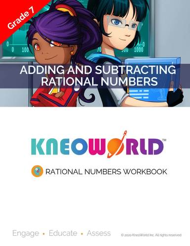 Rational Numbers Workbook | Grade 7 | Printable & Digital by KneoWorld