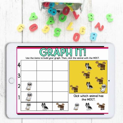 Graphing and Data | Boom Cards™ | Reading a Graph by Keeping Up With Ms ...