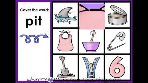 Boom Cards Phonics Puzzle Pictures Short I Digital Task Cards Distance ...