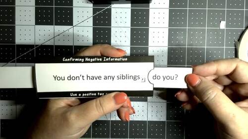 Make It Memorable Grammar Manipulatives: Tag Question Slider | TPT