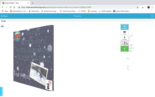 Winter Vocabulary & What Questions Boom™ Cards by Speech Your Mind