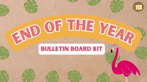 End of the Year/Summer Bulletin Board Kit by Room One-Thirteen | TPT