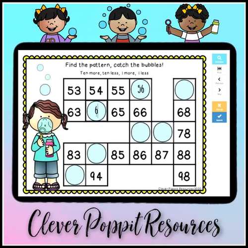 BOOM CARDS - Hundred Chart Puzzles by Clever Poppit Resources | TPT