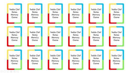 Music Treble Clef Notes Interactive PowerPoint Memory Game by Top ...