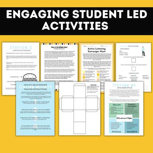 Social Emotional Learning Bundle: SEL Grades 8-12 by Peaceful PLAY