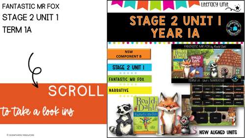 FANTASTIC MR FOX DET Stage 2 Unit 1 Term 1 Year A Comp B NSW DET units