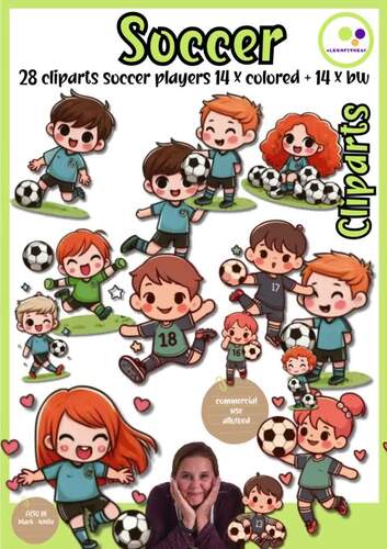 Soccer | Clipart set no. 2 | football | cliparts | Illustrations ...