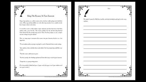 First Line Creative Writing Prompts - Historical Fiction by So Novel