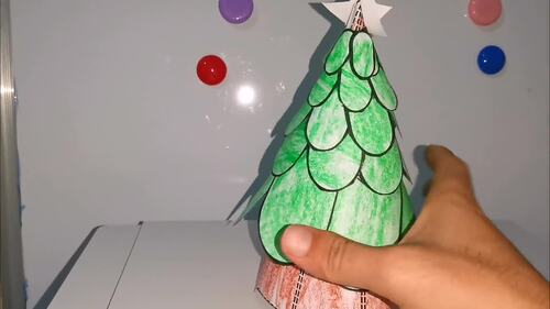 Christmas Tree Craft Craft 3D Tree Easy Fun Arts & Craft Activity Tree