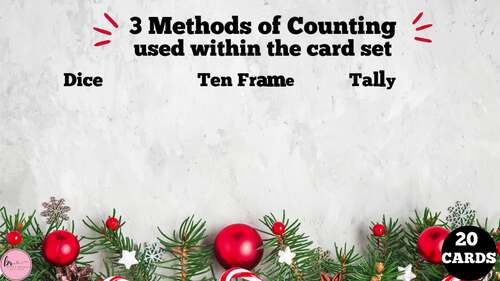 Christmas Math Activity Counting to 10 - Numbers 1 to 10 Write the Room
