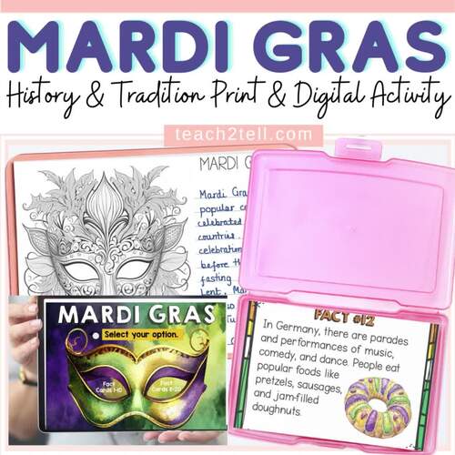 Mardi Gras Activity Reading Comprehension Fat Tuesday Facts Scavenger Hunt