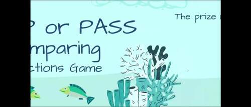 Comparing Fraction and Equivalent Fractions: Greater/Less Keep or Pass ...