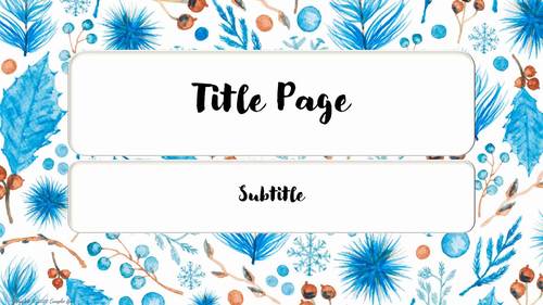 fun holiday powerpoint template