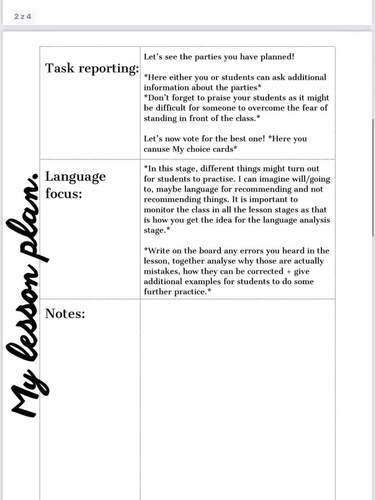 Christmas Task based lesson | Planning a Christmas party by DominikaR