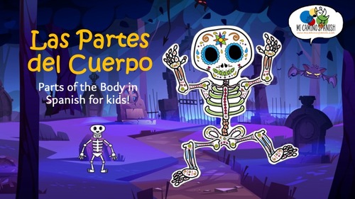 Las Partes del Cuerpo VIDEO (Halloween / Day of the Dead Theme) | TPT