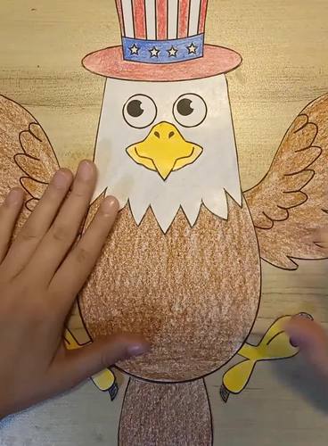Bald Eagle Craft 4th of July Activities American Symbols Flag Writing ...