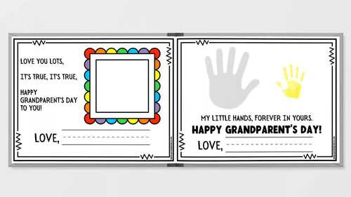 Grandparent's Day Handprint Keepsake Art by Crafted with Bliss by ...